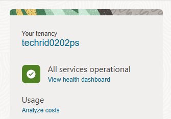 Rename Tenancy Oracle Cloud Infra (OCI) « TechRid